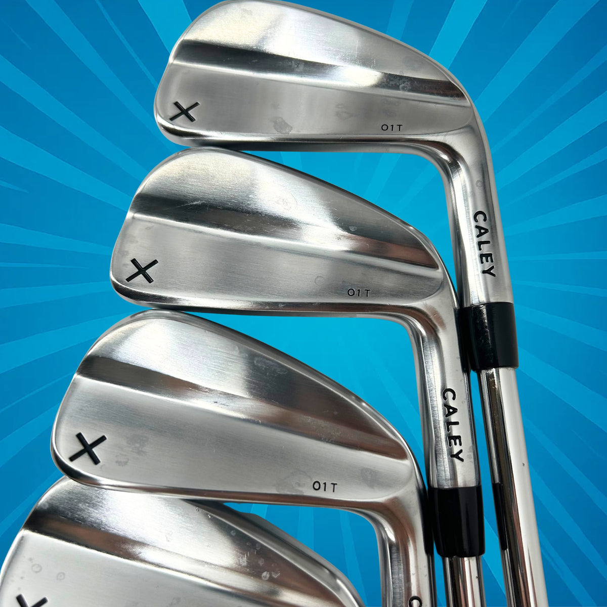 Caley 01T Irons / 4-PW / KBS Tour Lite R Steel Shaft / Regular