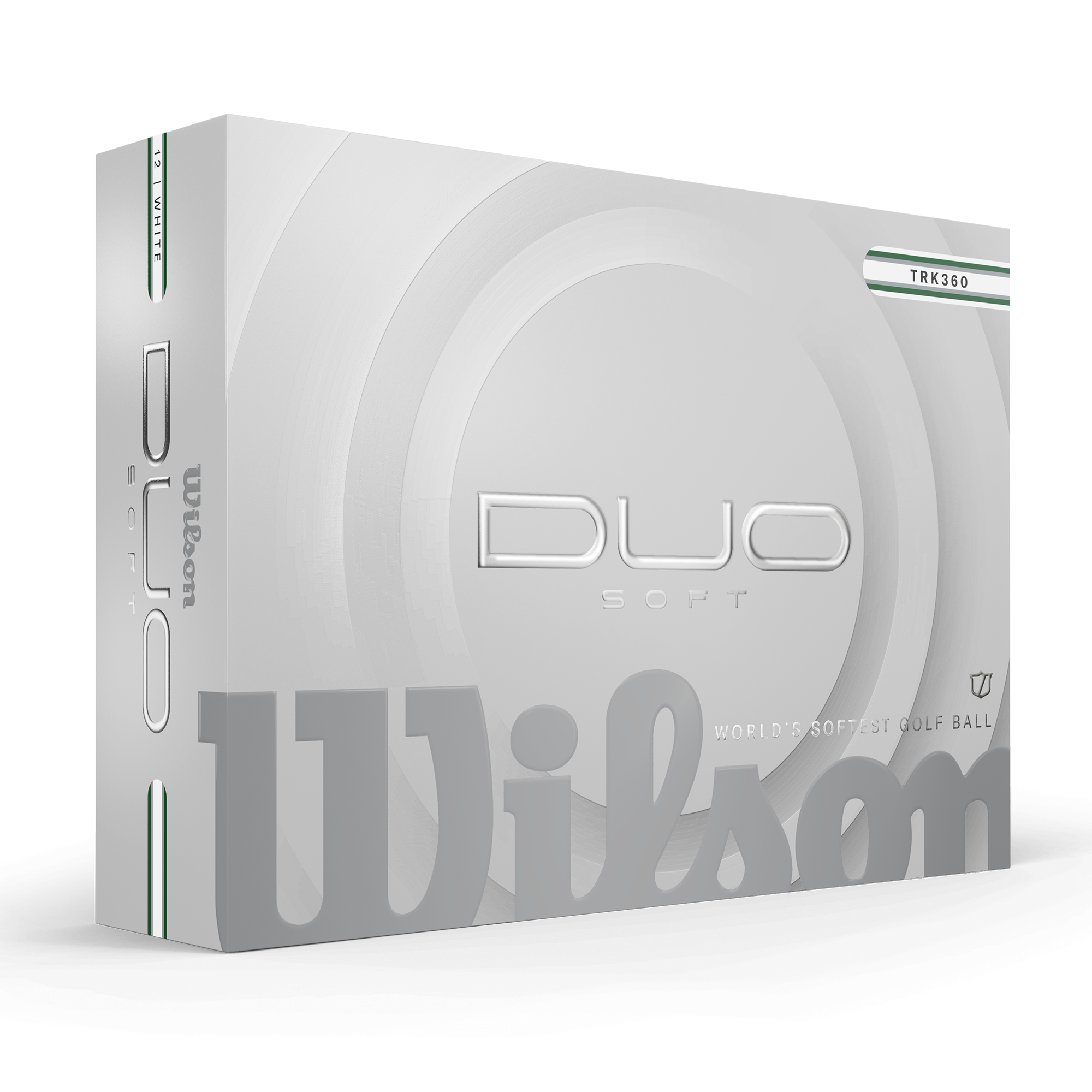 Wilson Duo Soft TRK360 White/Green Golf Balls